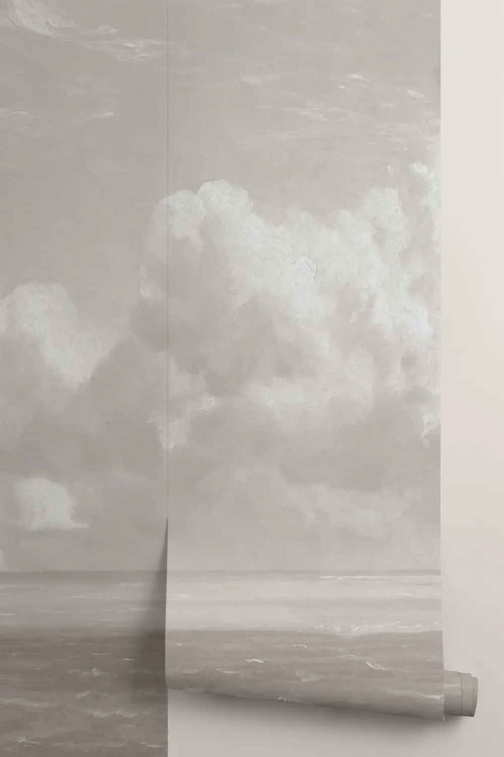 Beige John Constable Seascape Painting Mural - Hovia